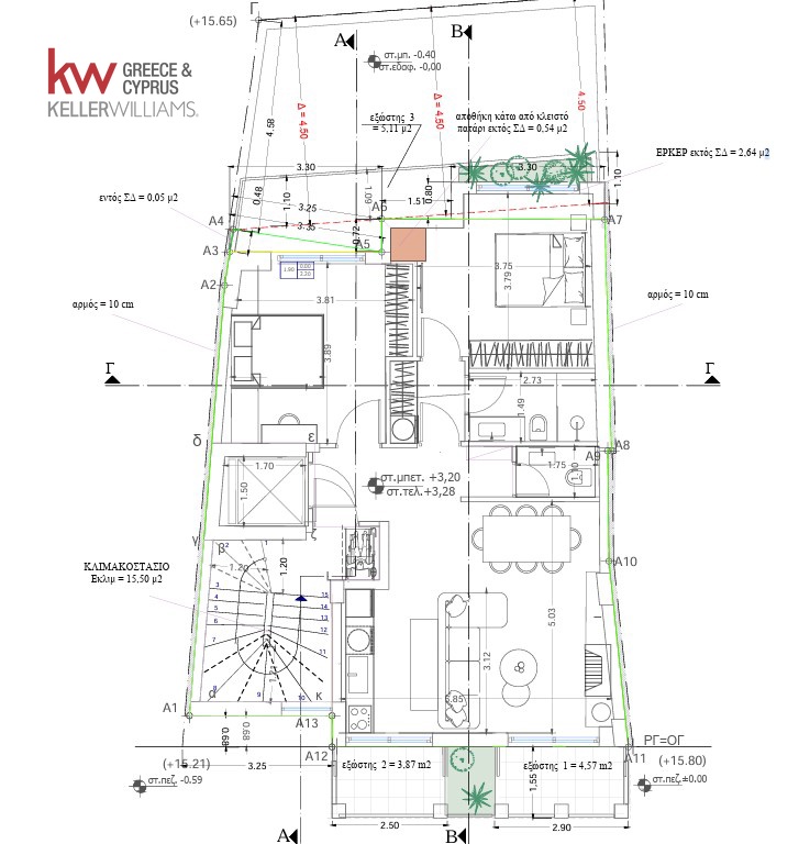 2132952 - Apartment For sale, Kastella - Passalimani, 83 sq.m., €495. ...