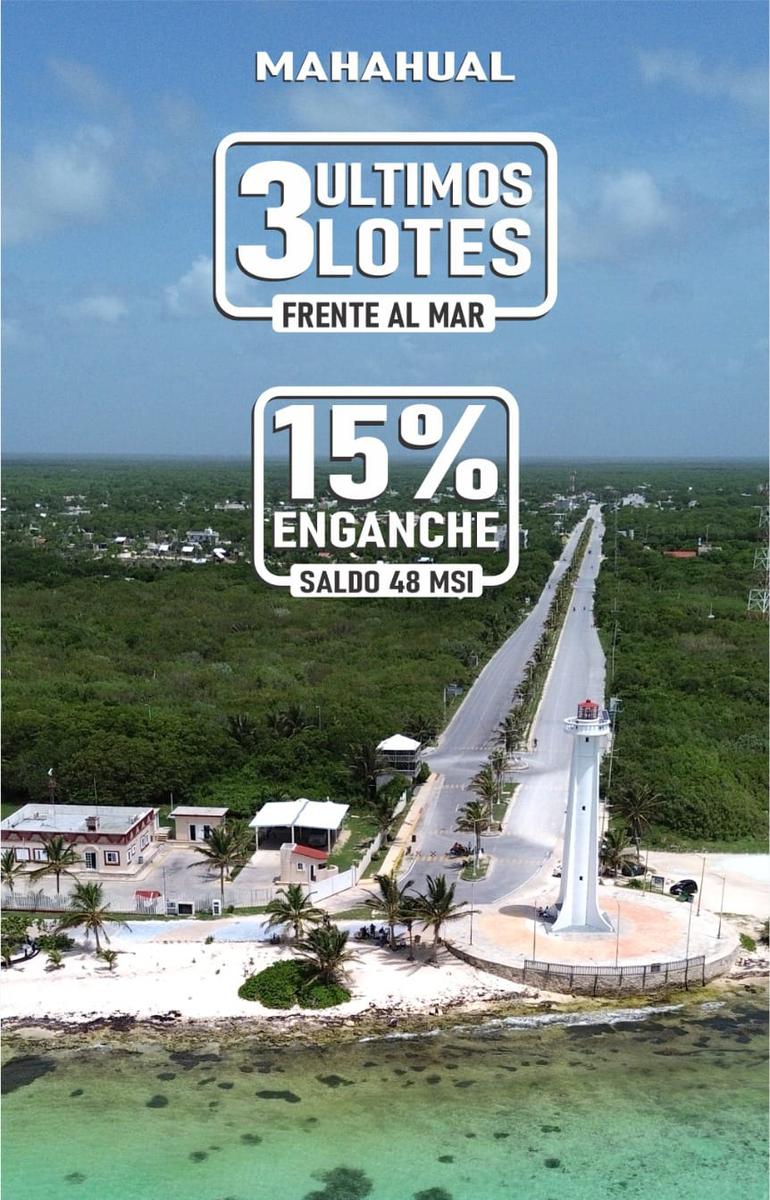 FOR SALE MAHAHUAL LAND, BEACHFRONT OF 1,200MTS2 - Quintana Roo, Othón P ...