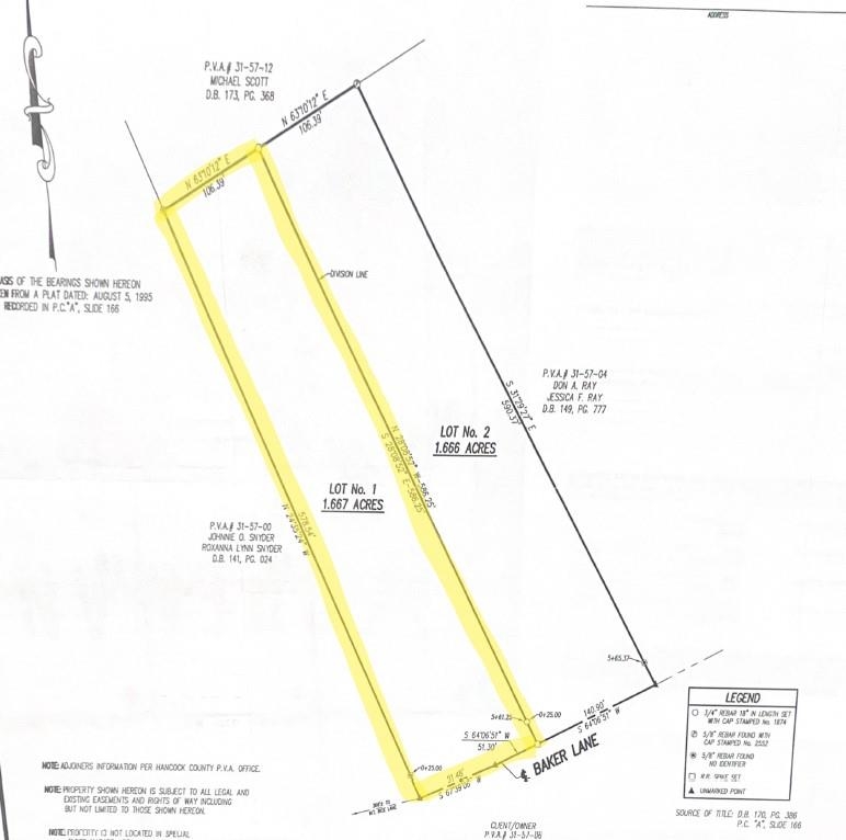 Lot 1 Baker Ln, Hancock County, KY, 42348 Hawesville - Plot of land for ...