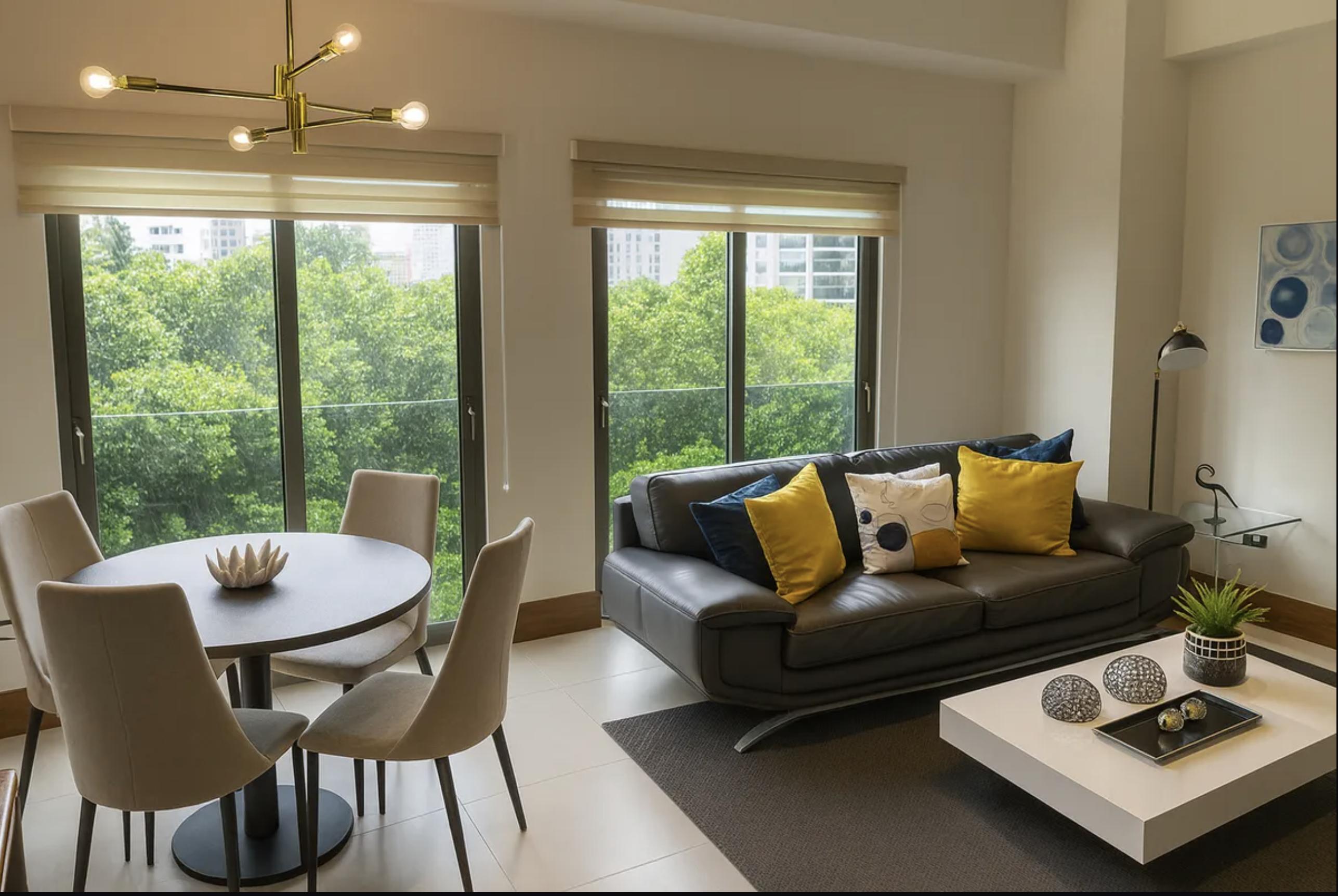 Furnished Apartment for Rent in Piantini - Luxury Tower with South View ...