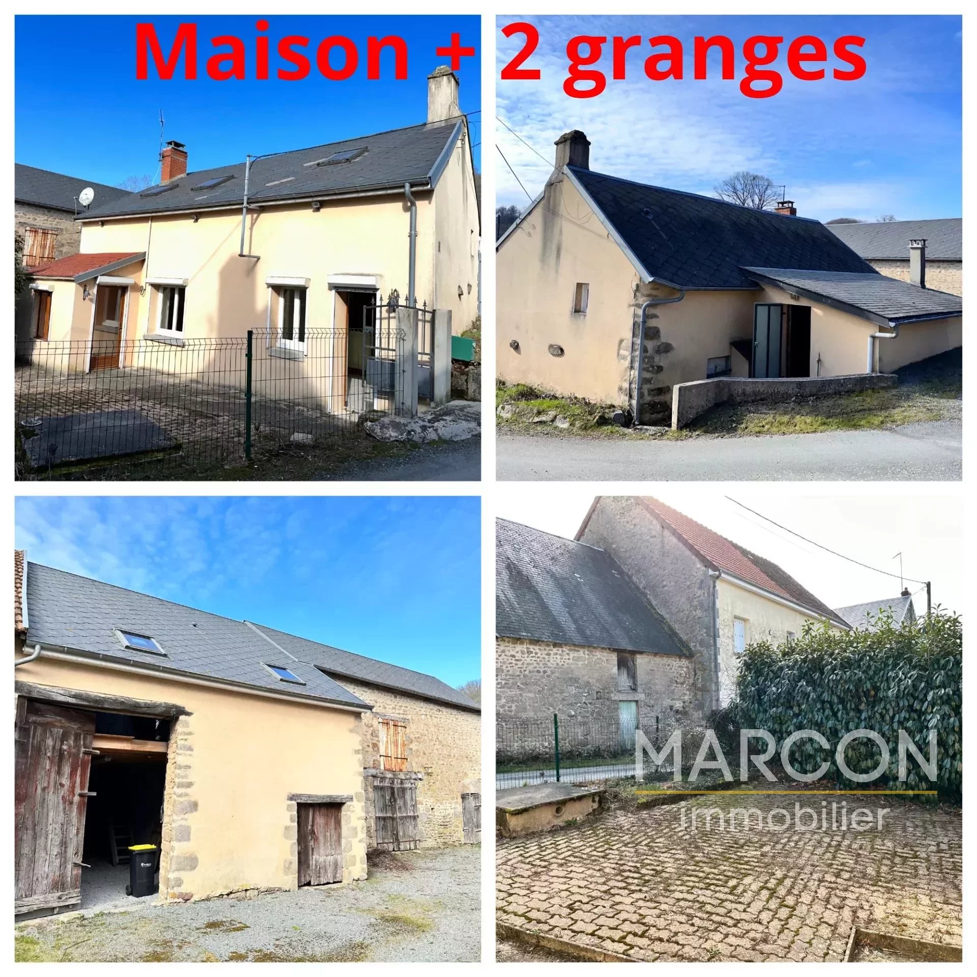 Stone house with 2 barns close to GUERET - 23000 Saint-Sulpice-le ...