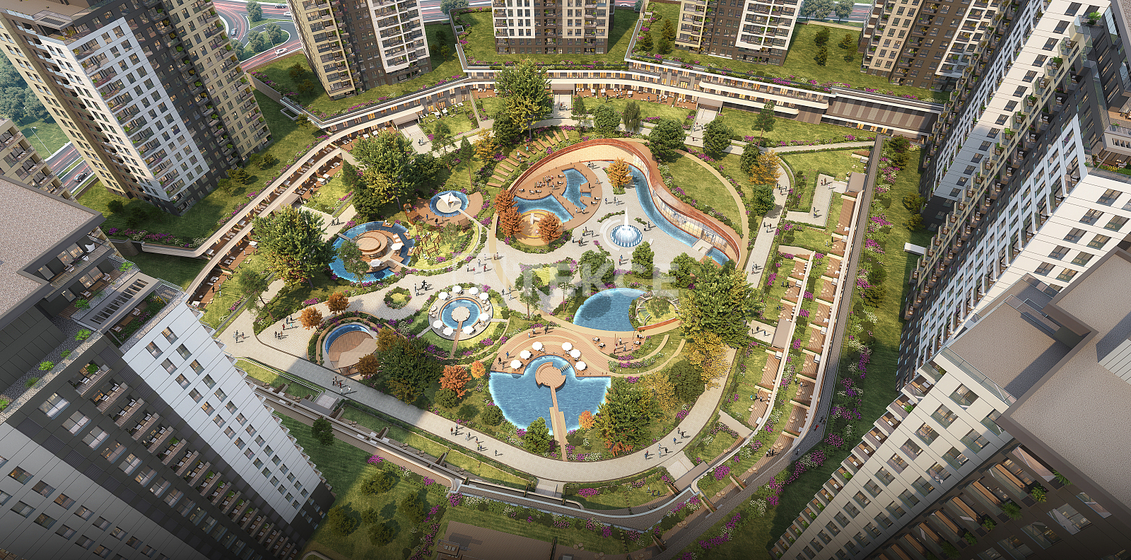 Apartments in a Complex with Pool and Parking in Bağcılar İstanbul ...
