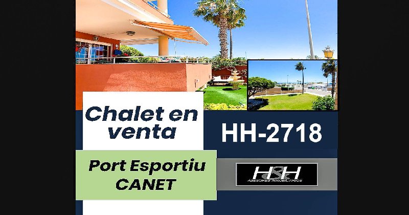 Idyllic villa in the marina of Canet. / HH Asesores, Inmobiliaria e n ...
