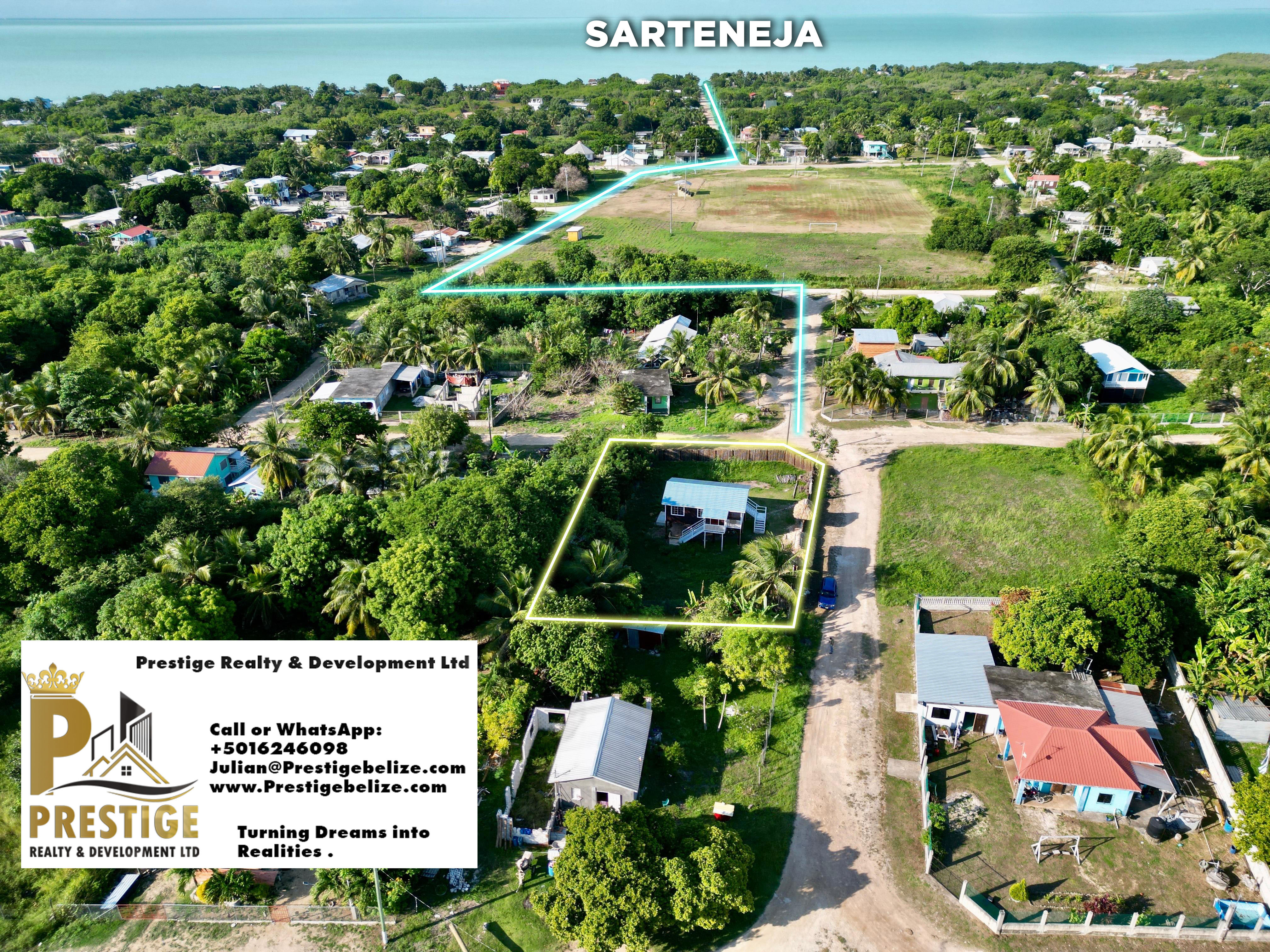 Belize Turnkey House for Sale in Sarteneja – New 2BR Home on Large ...