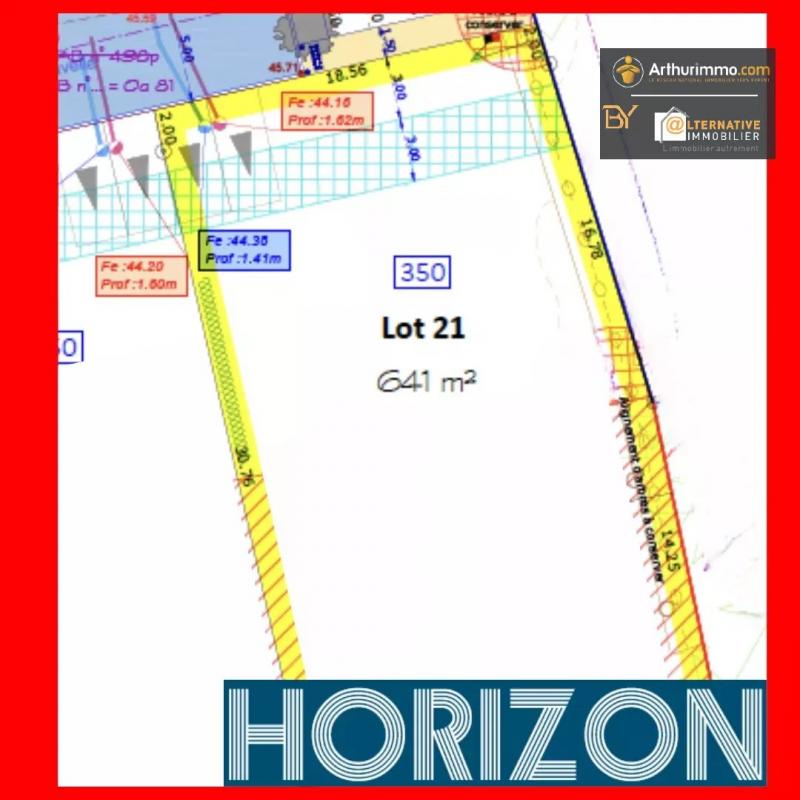 Building plot with magnificent south-facing view, CHATEAUBOURG, 641 m² ...