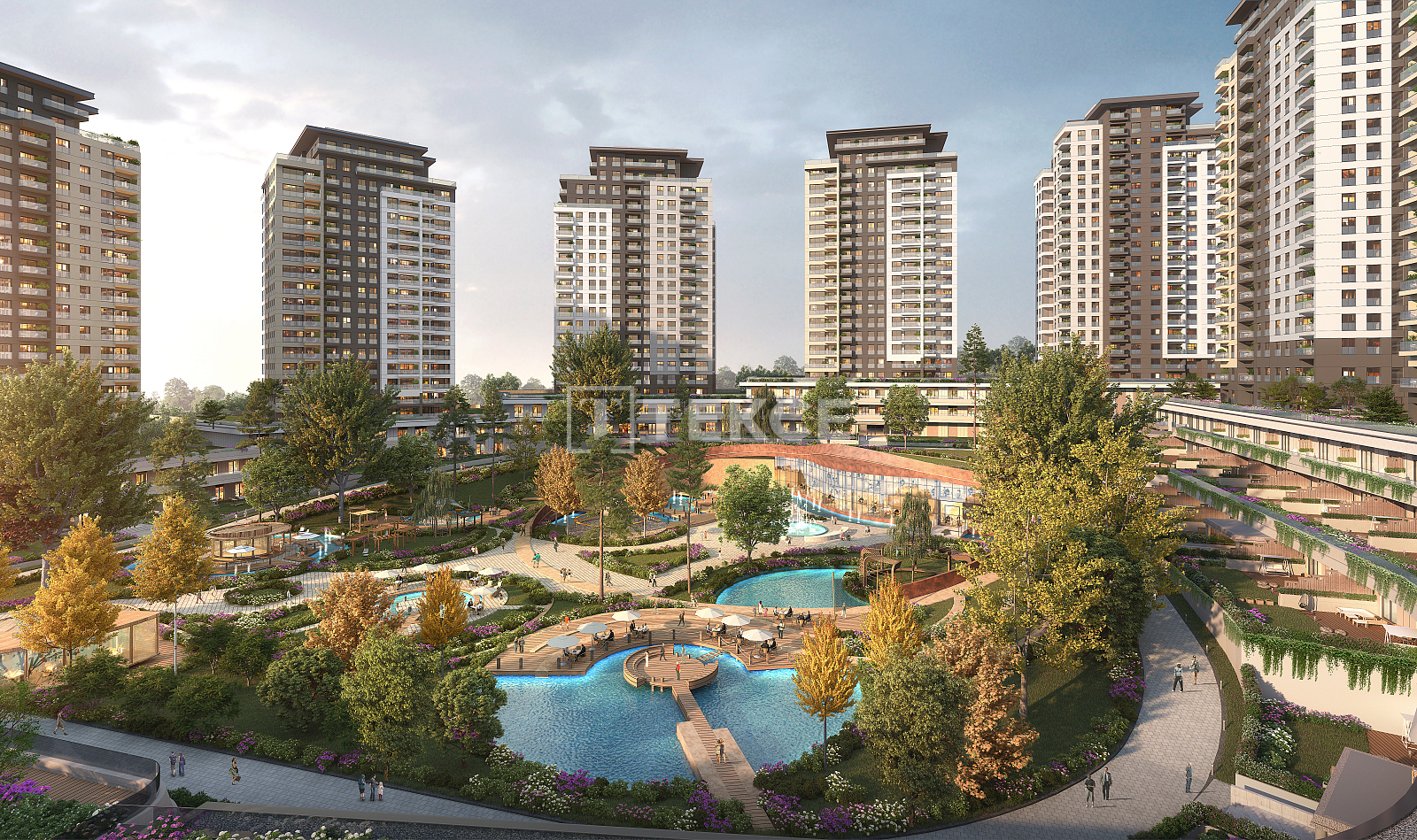 Apartments in a Complex with Pool and Parking in Bağcılar İstanbul ...