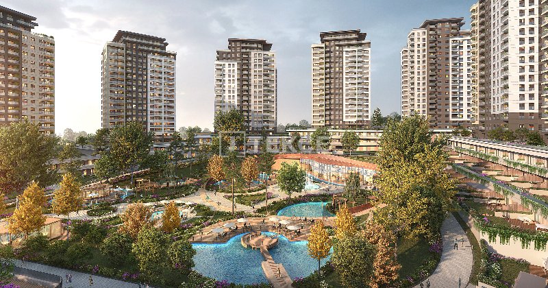 Apartments in a Complex with Pool and Parking in Bağcılar İstanbul ...