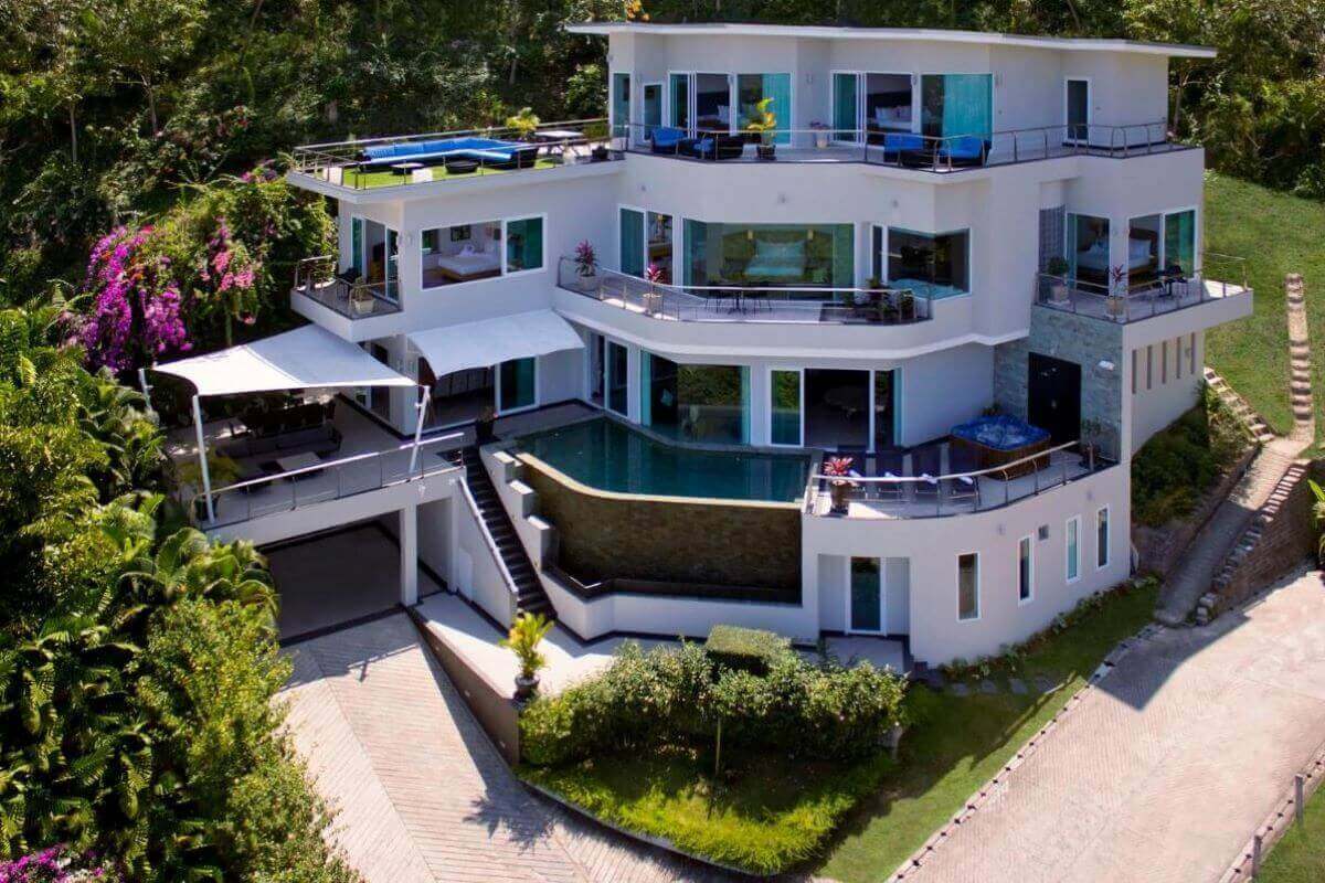 6-Bedroom Sea View Hilltop Pool Villa for Sale in Bang Tao, Phuket by ...